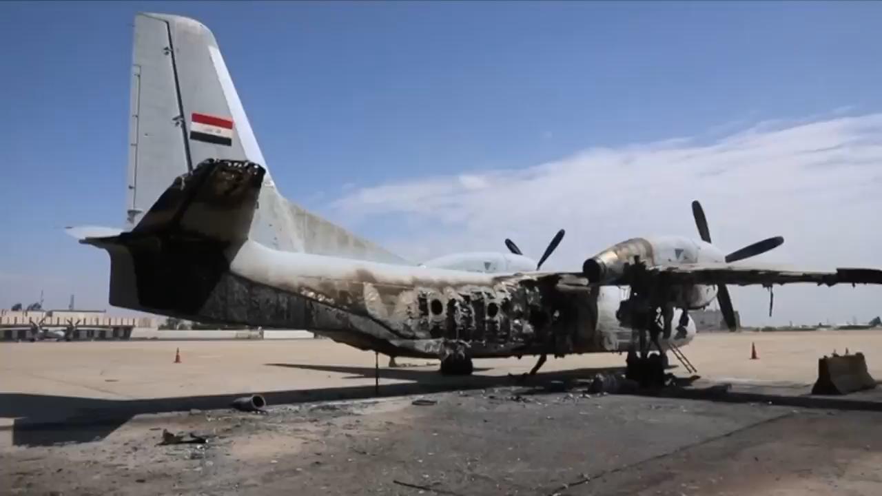Iraqi military aircraft destroyed in missile attack on Baghdad air base