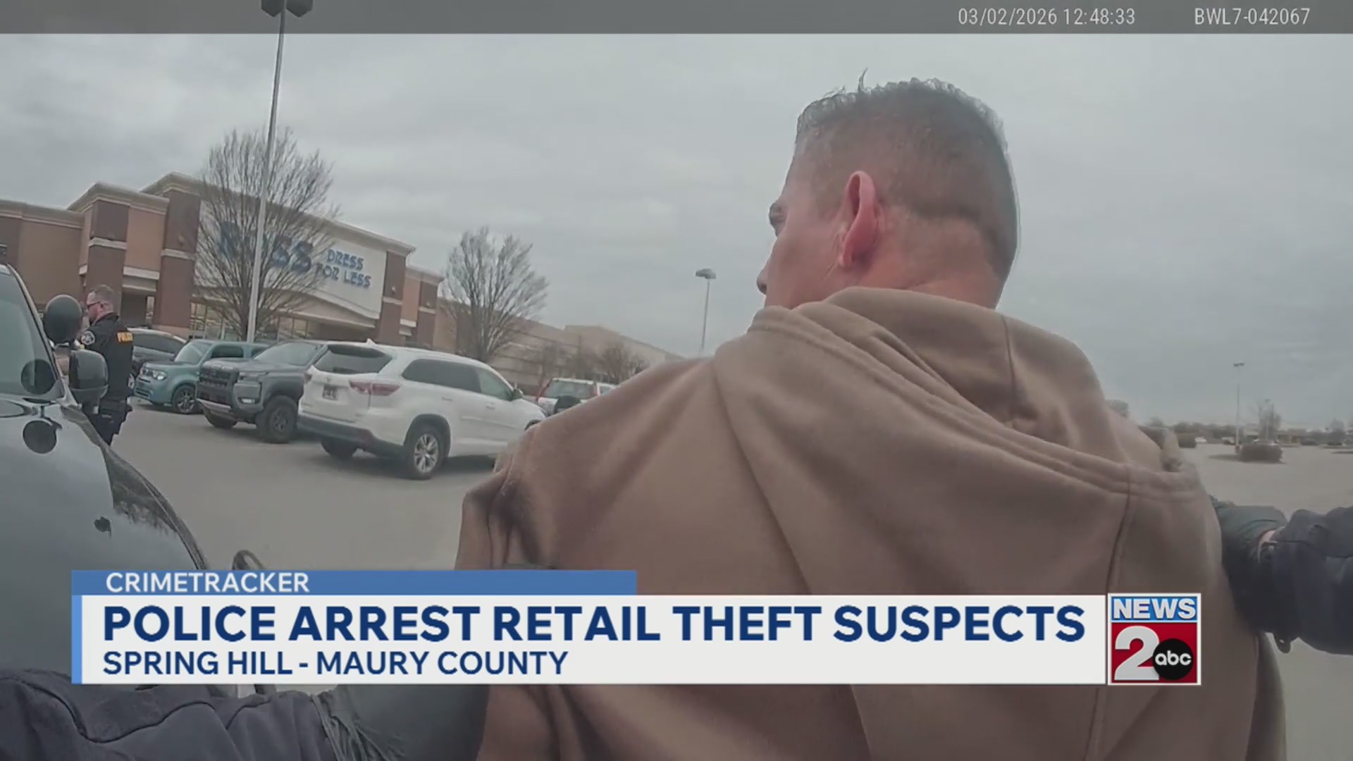 Spring Hill, TN police arrest retail theft suspects