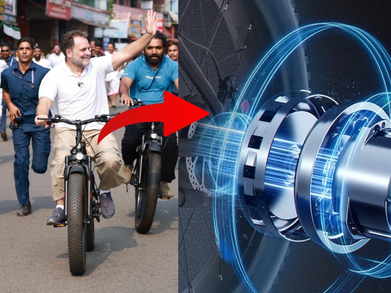 केरलम की सड़कों पर 26-इंच फैट टायर्स वाली GUNAI MX02 लेकर निकले राहुल ...