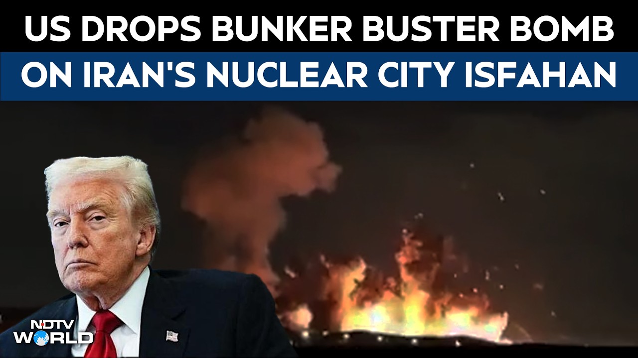 US drops 900-kg bunker buster bomb on Iran's Isfahan, Trump shares video