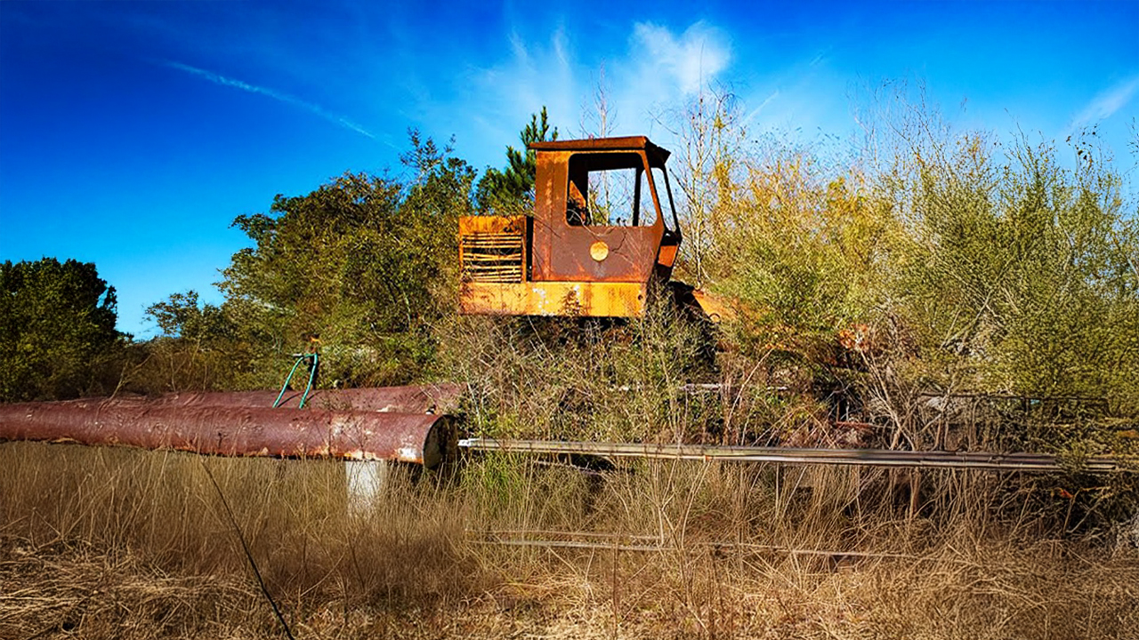 Log loader untouched for 26 years!