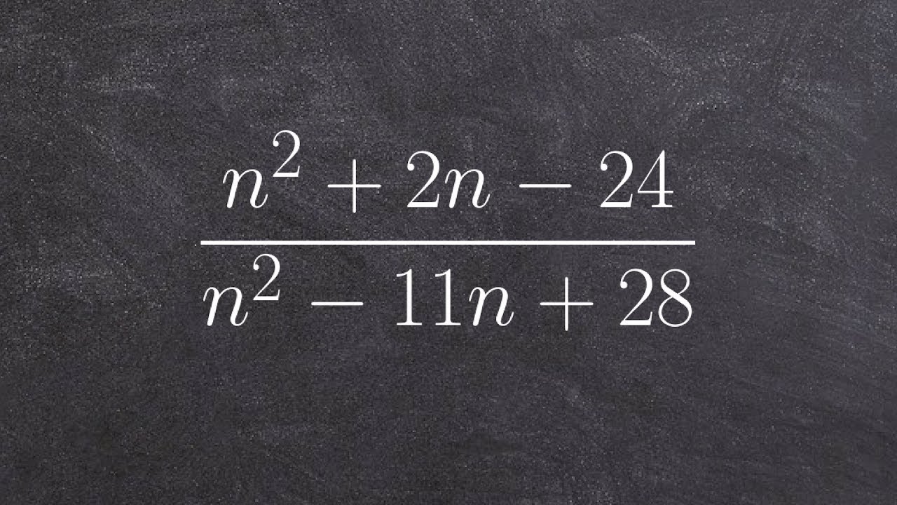 Learning to simplify a rational expression