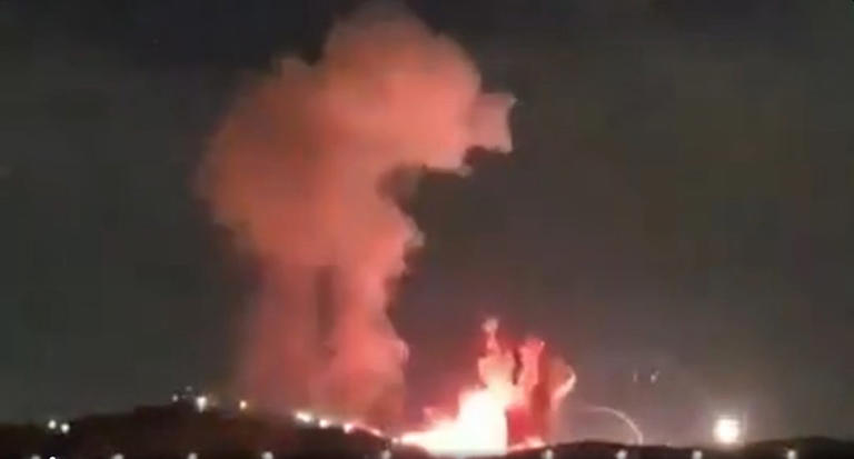 Trump posts clip of massive blast after 2,000-lb bunker buster bombs ...
