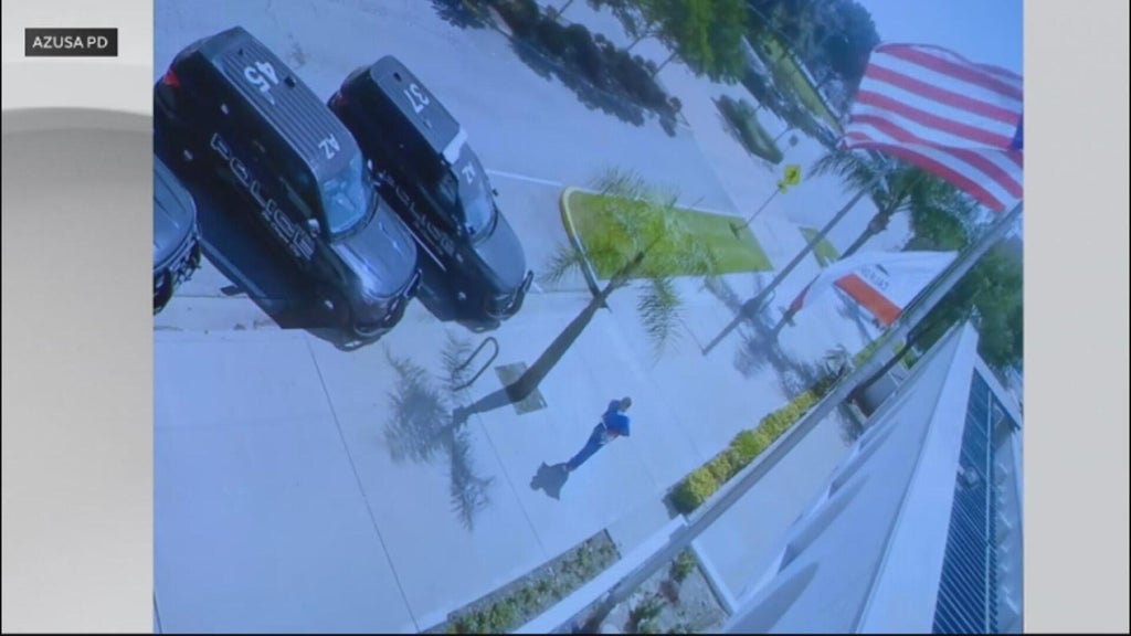 Security video shows man entering Azusa PD car days before officers ...