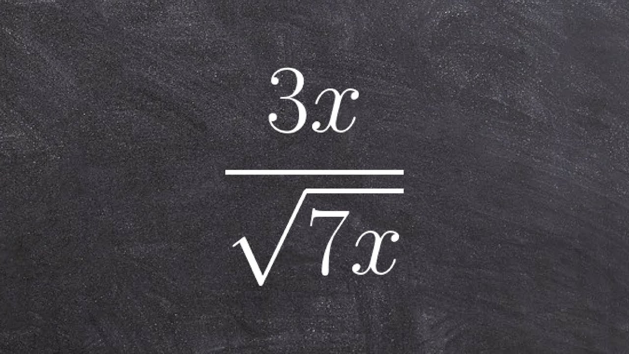 Dividing a radical expression