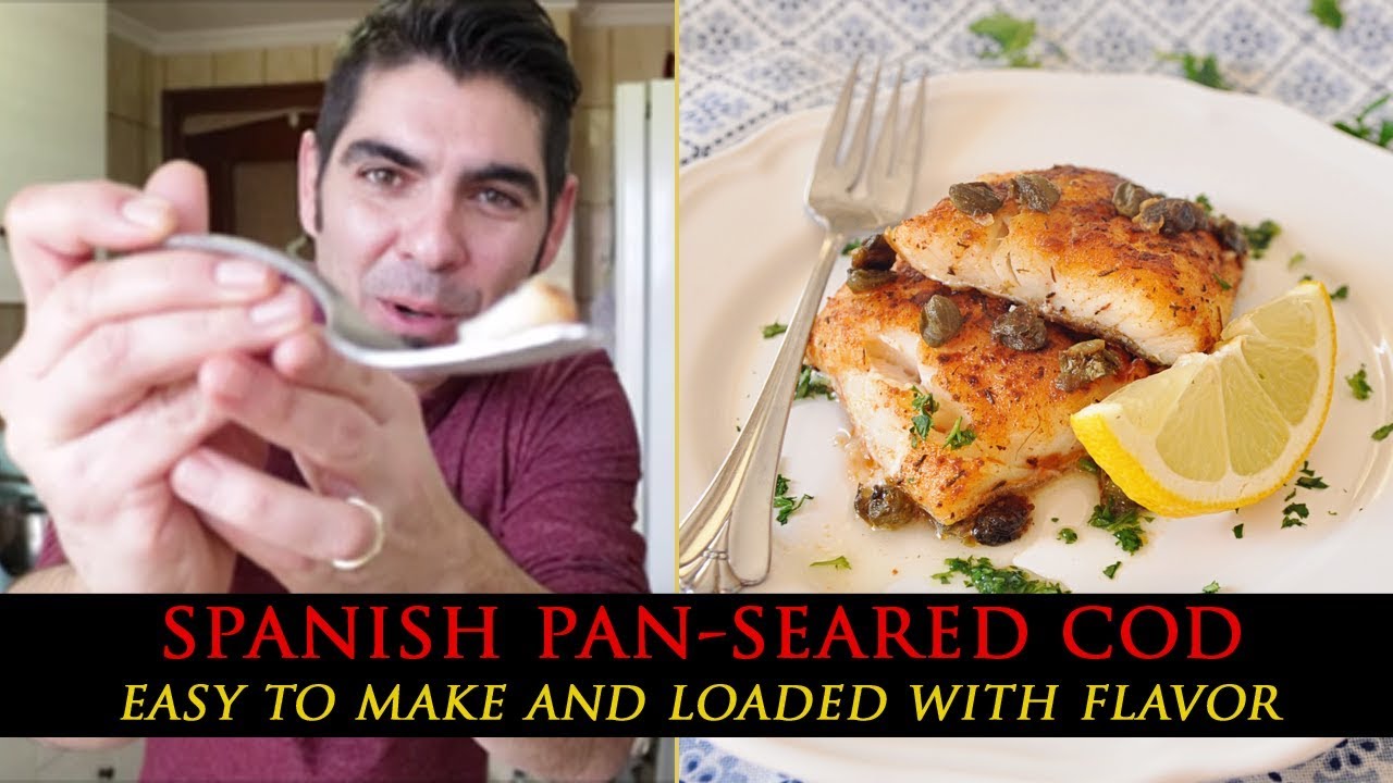 Pan-seared cod with paprika and capers: Quick & flavorful recipe