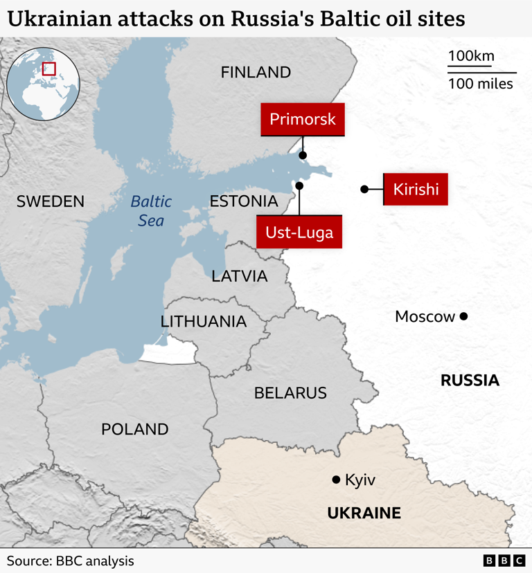 Huge fires at Russian oil facilities following Ukraine strikes ...