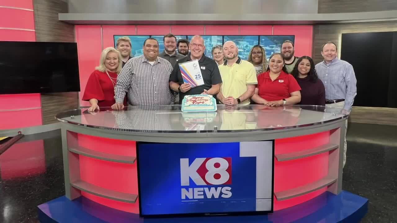 Chief meteorologist Ryan Vaughan celebrates 25 years at KAIT