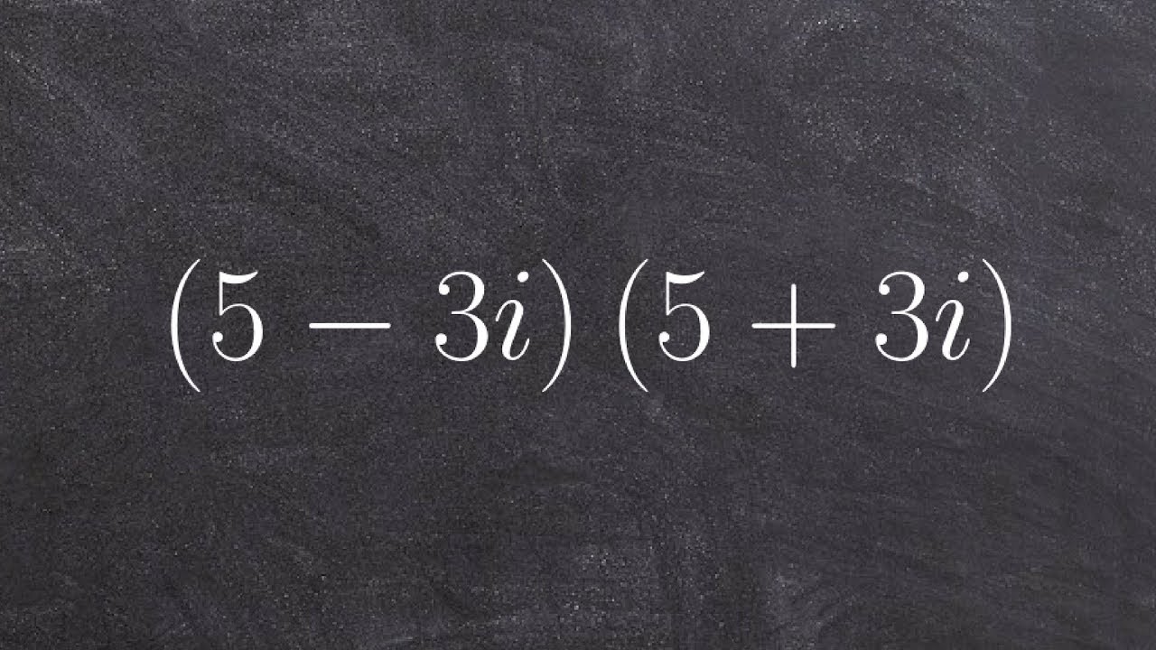 Algebra 2 - How to multiply two complex numbers using special products ...