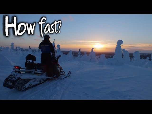 Snowmobiling on the deepest frozen lake in Finland - Päijänne Lake ...