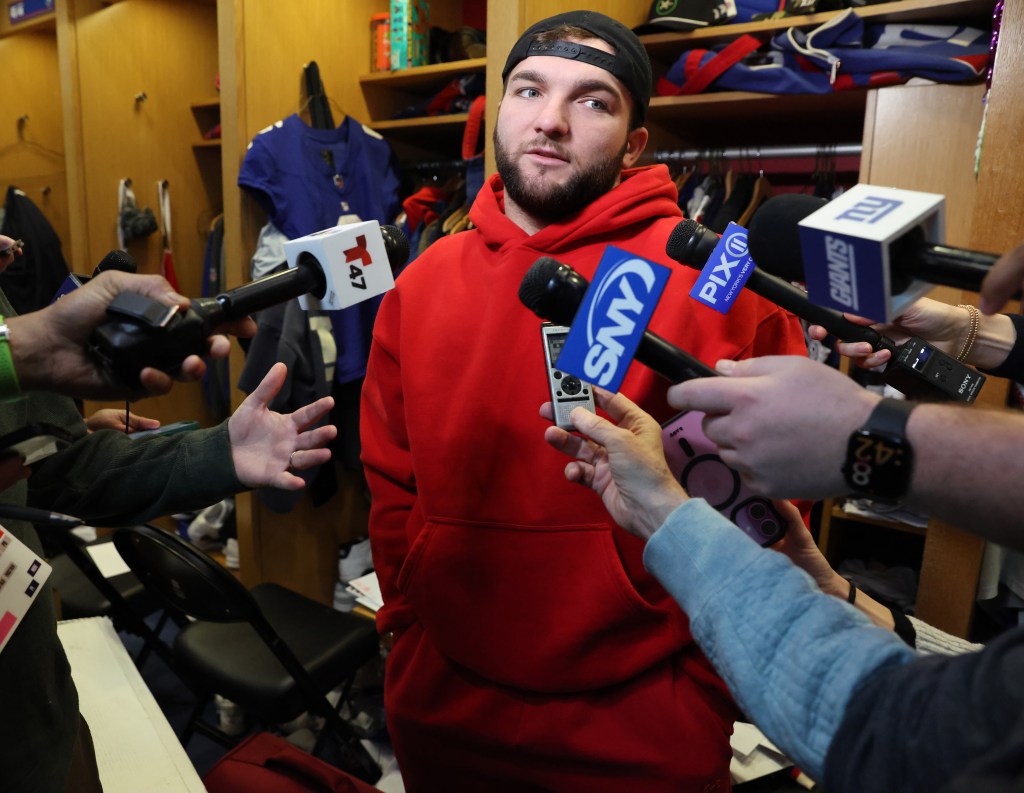 Cam Skattebo plans to keep 'running people over' after gruesome Giants ...