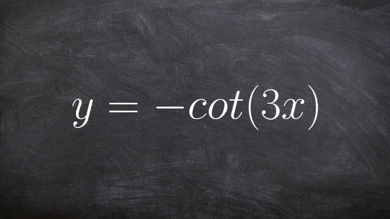 Identify the reflections, period and domain of the cotangent function