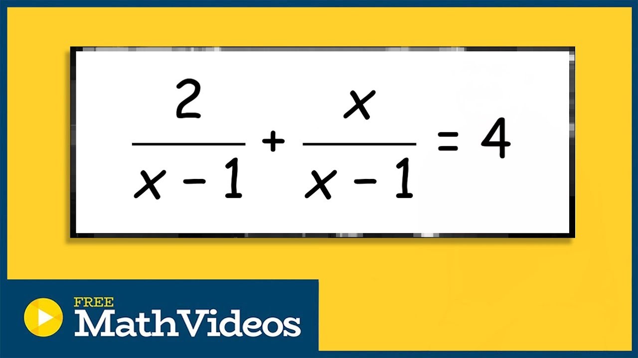How to solve a rational equation with one solution