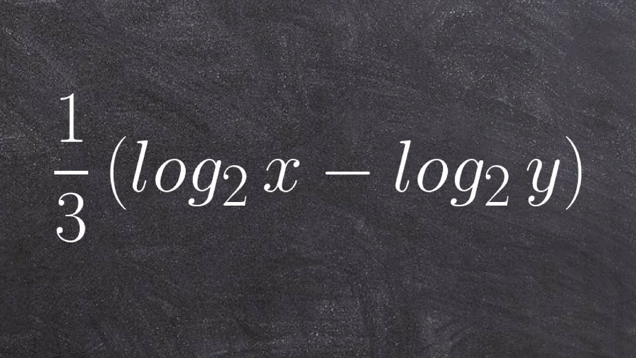 How to condense a logarithmic expression using a radical