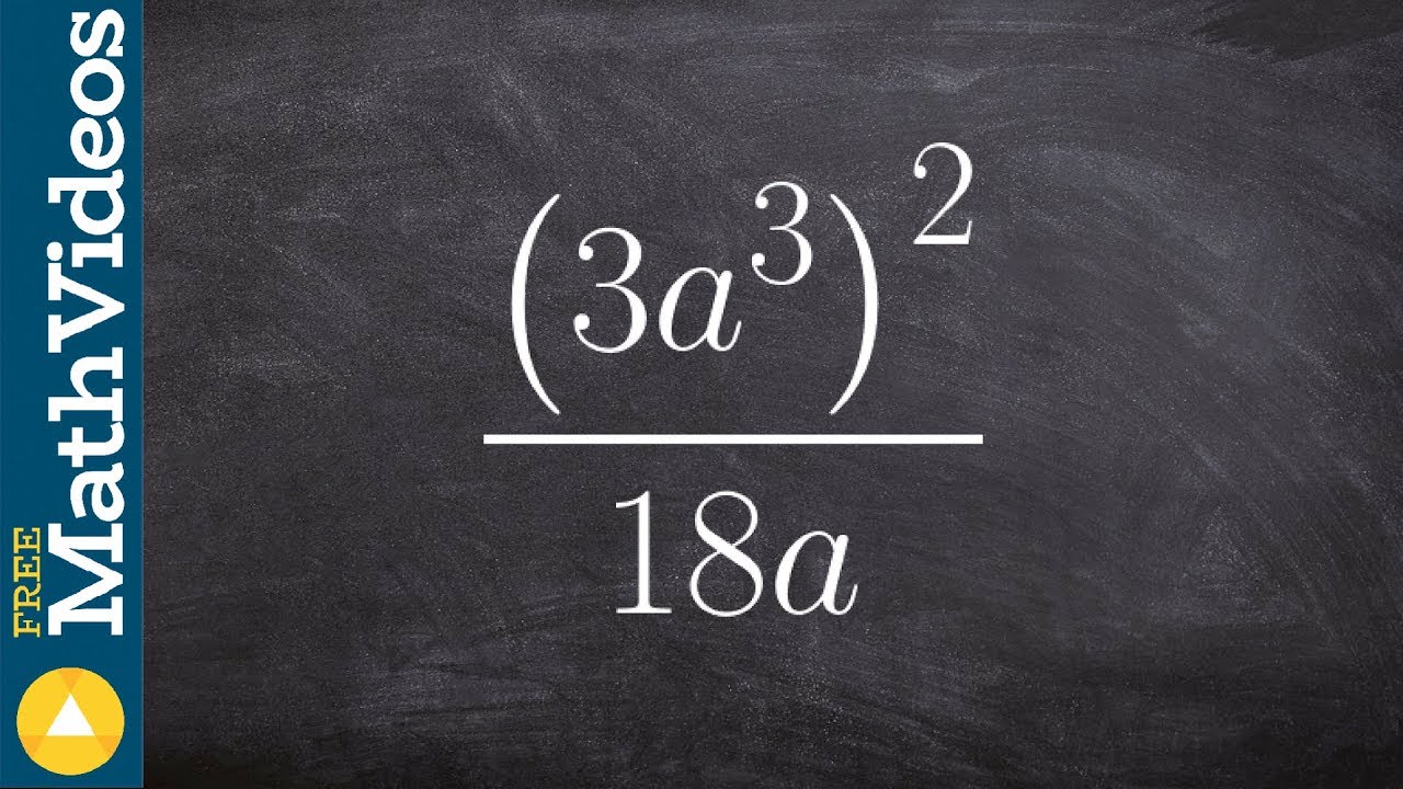 Using multiple properties of exponents to simplify an expression