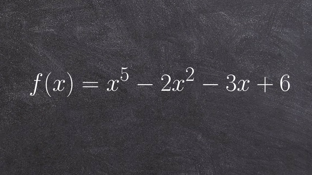 How to apply Descartes rule of signs for polynomials
