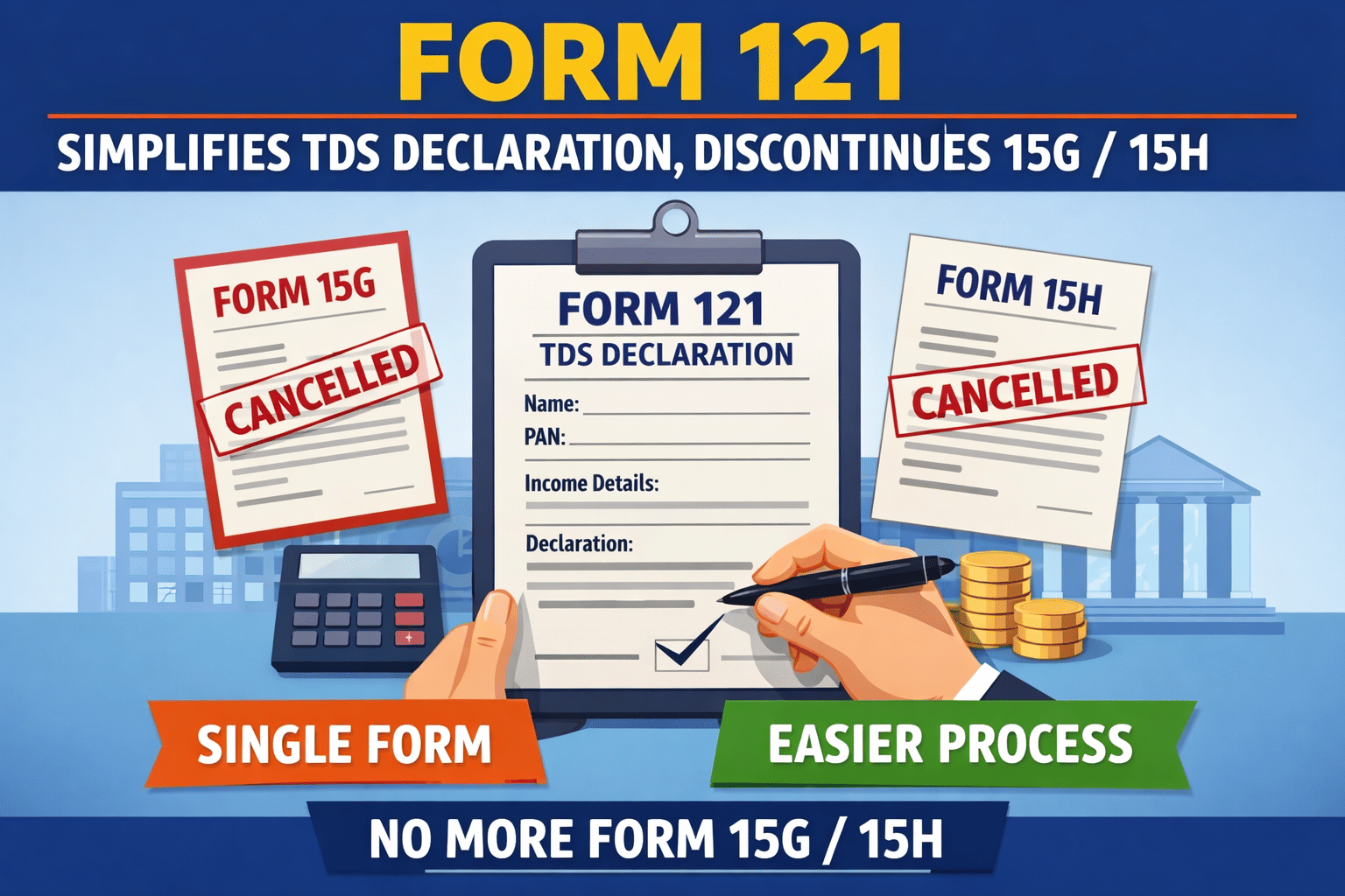What is Form 121 and how it simplifies TDS declaration from April 1, 2026?