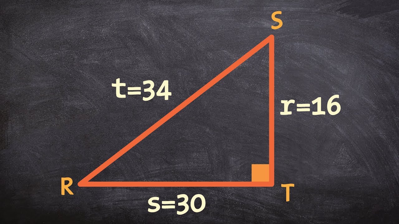 How do we determine the three trig ratios for a triangle?