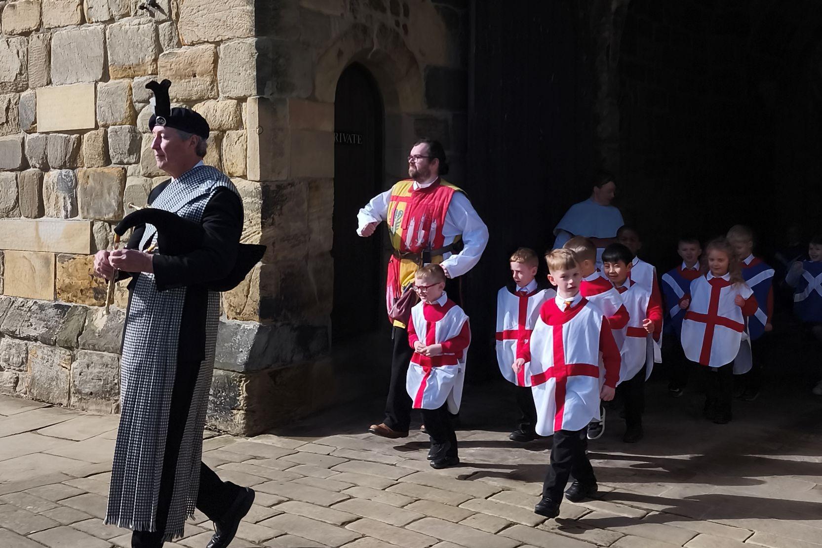 Bedlington school pupils storm Alnwick Castle to officially open its ...