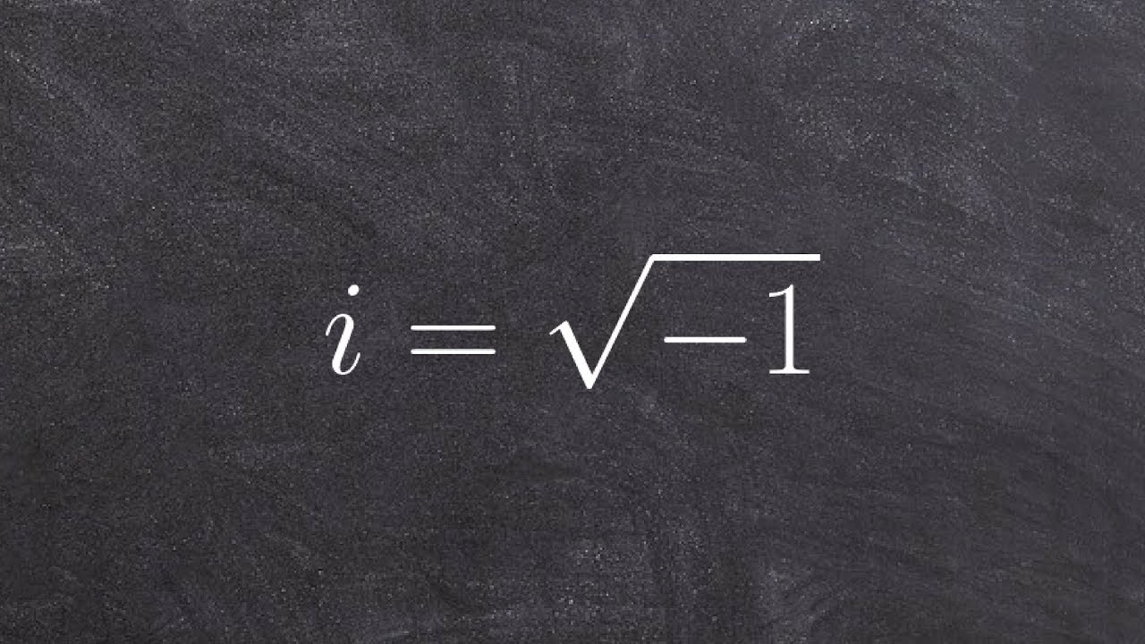 Tutorial - What is an imaginary number