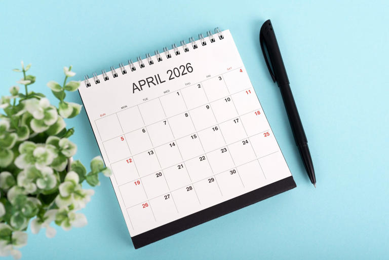 April 2026 calendar includes April Fools' Day, Passover, Easter, more