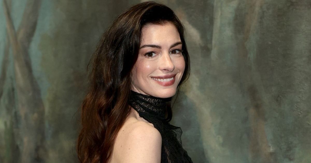 Anne Hathaway dazzles in Stella McCartney micro minidress & thigh-high ...