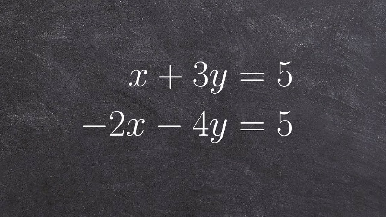 Math tutorial for solving a system of equations by substitution