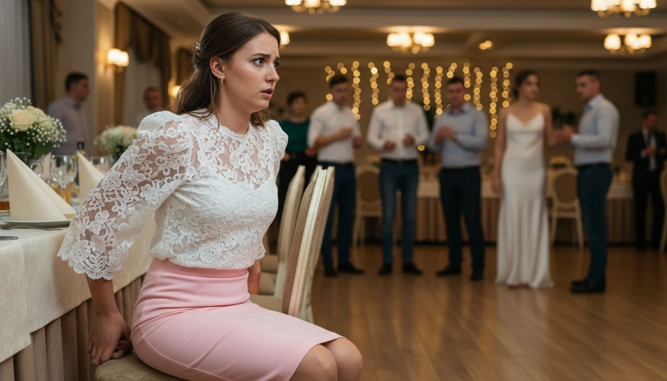 When a wedding outfit starts a scene