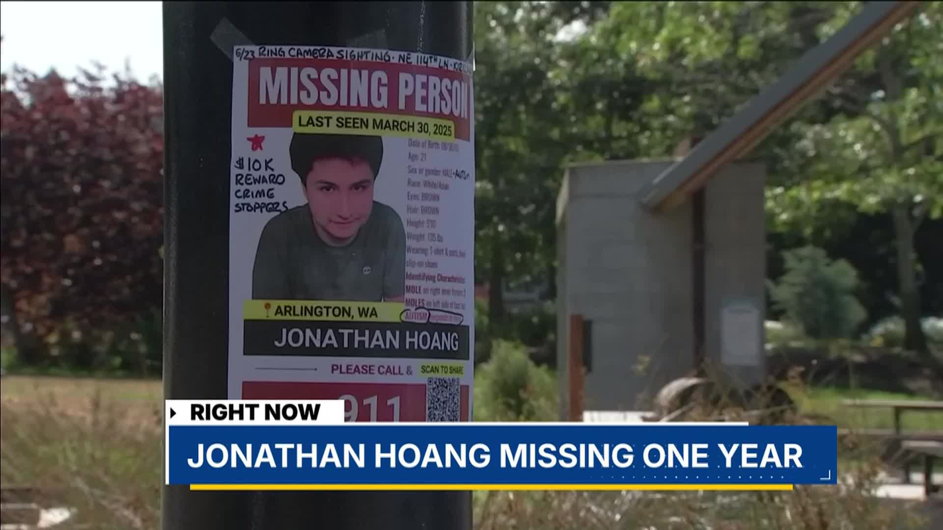 One year later: Community holds vigil for missing Jonathan Hoang