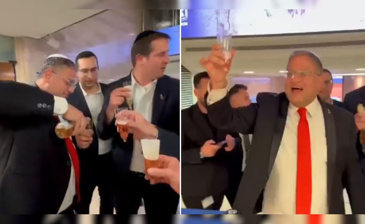 Video: Israel minister drinks, celebrates death penalty law for ...