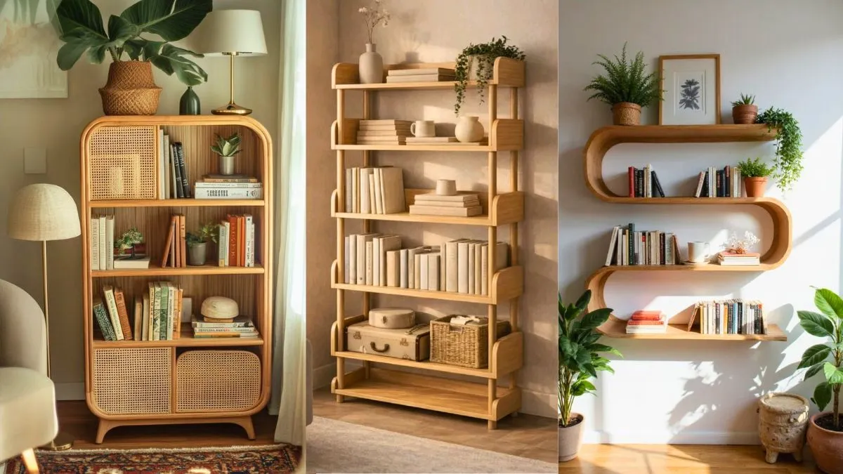 Turn empty walls into statement corners with these bookshelves on Amazon