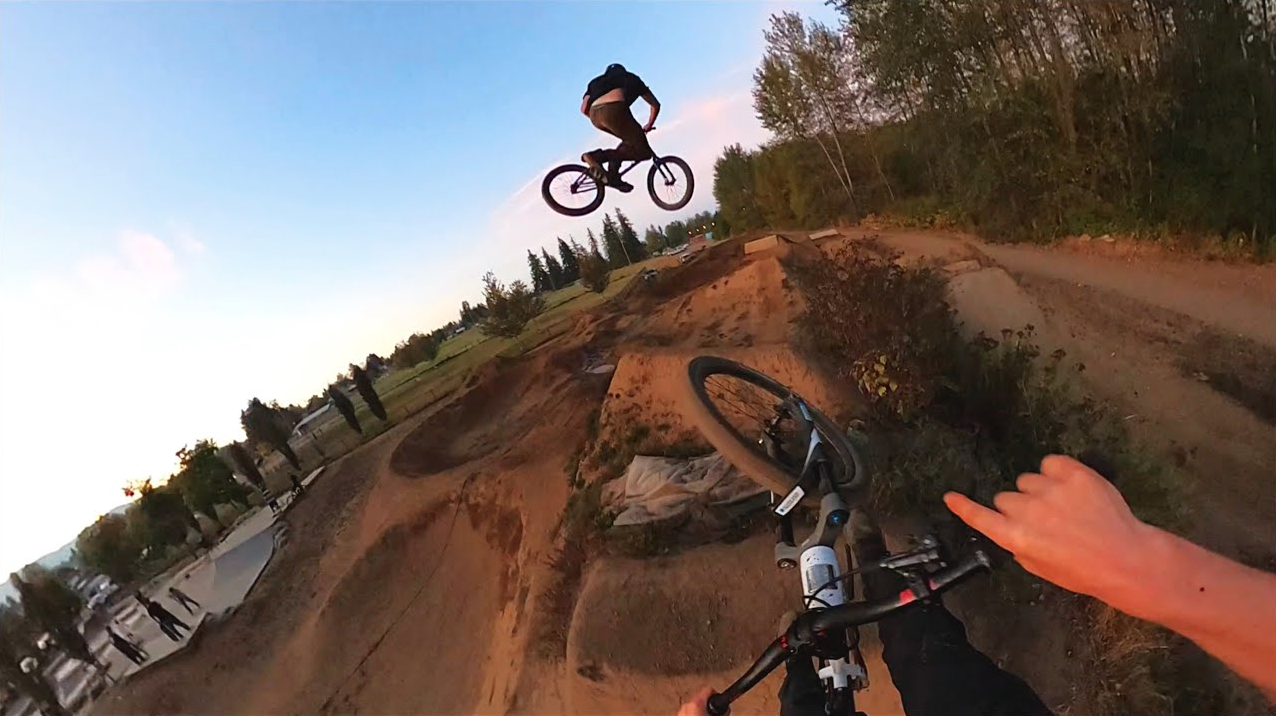 Epic dirt jumps built in a city park, is this even real?