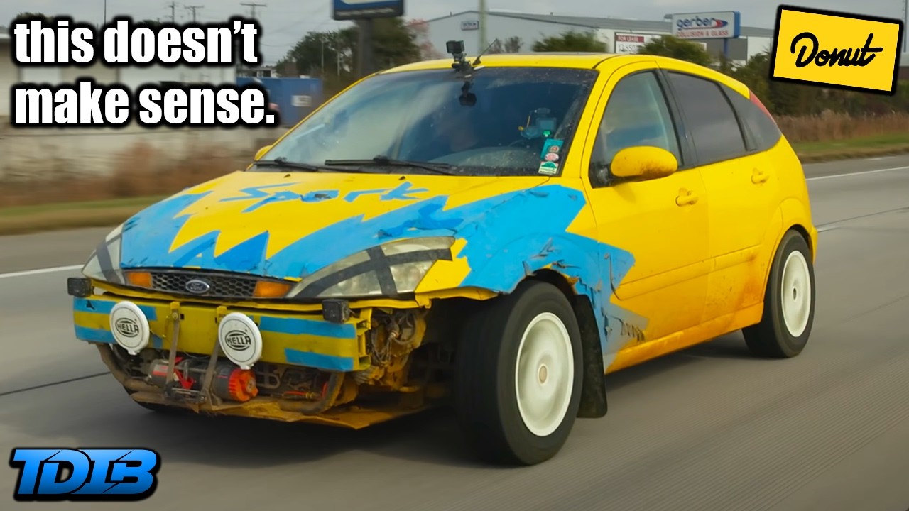 Donut Media crew drives modified Ford Focus across the country
