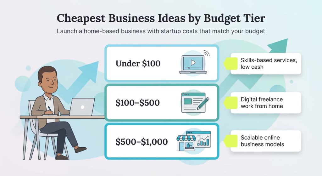 Cheapest business ideas to start from home (under $1,000)