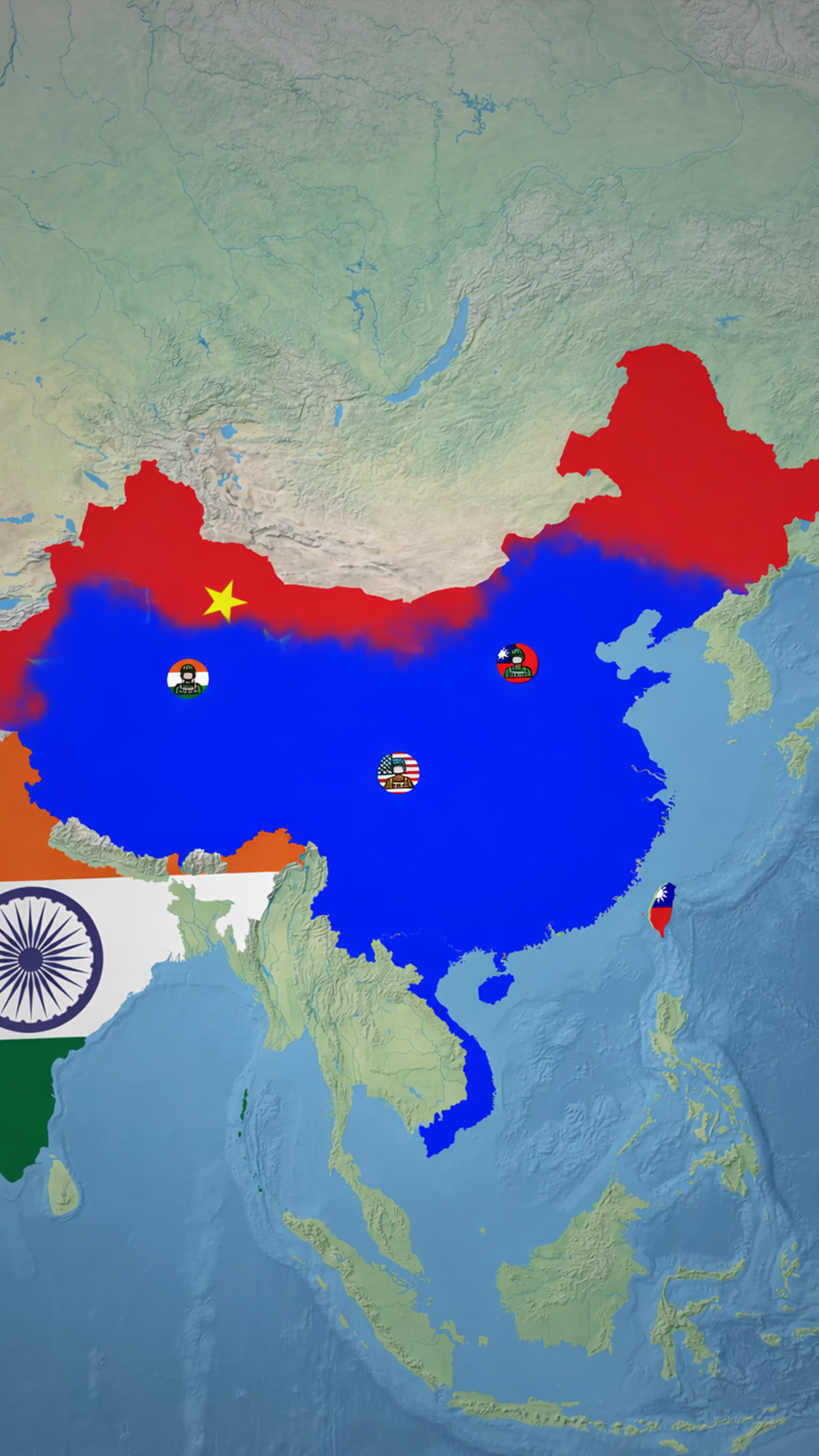 This is what it would look like if another country took over China