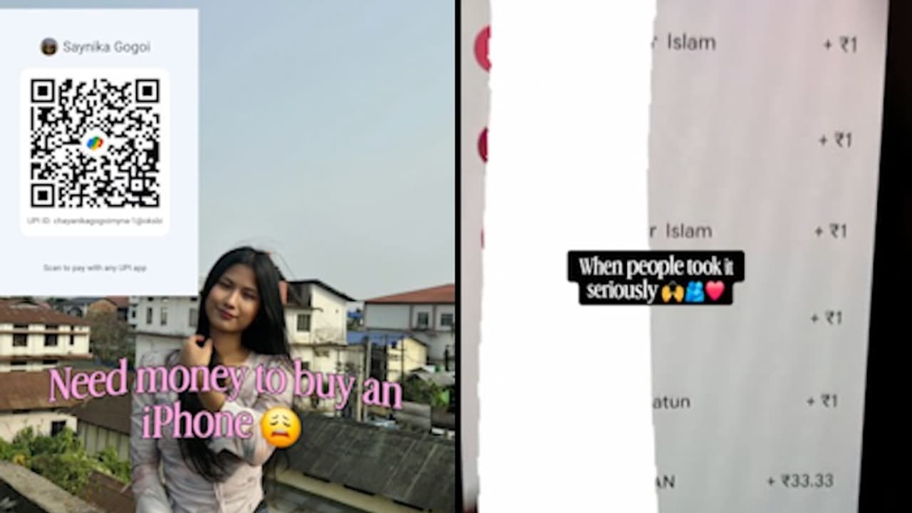 Viral video: Girl asks for money to buy iPhone in reel, shares QR code ...