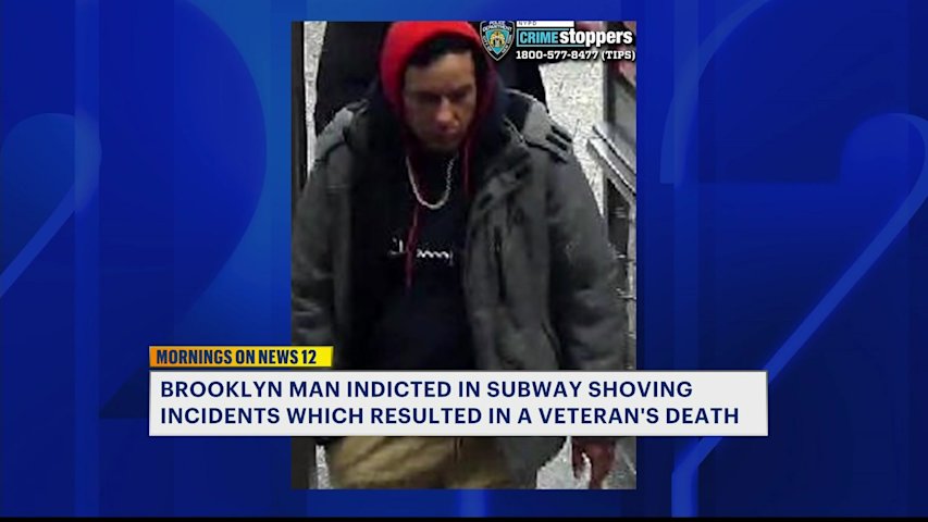 Man indicted in Manhattan subway shoving that killed 83-year-old veteran