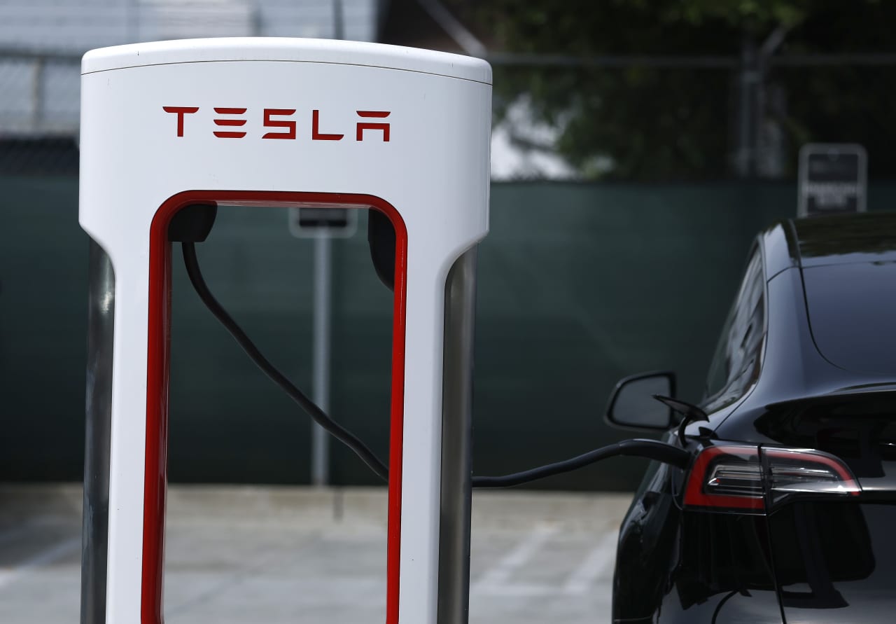 Tesla stock jumps. Electric cars still matter—believe it or not.