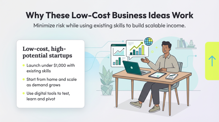 Cheapest business ideas to start from home (under $1,000)
