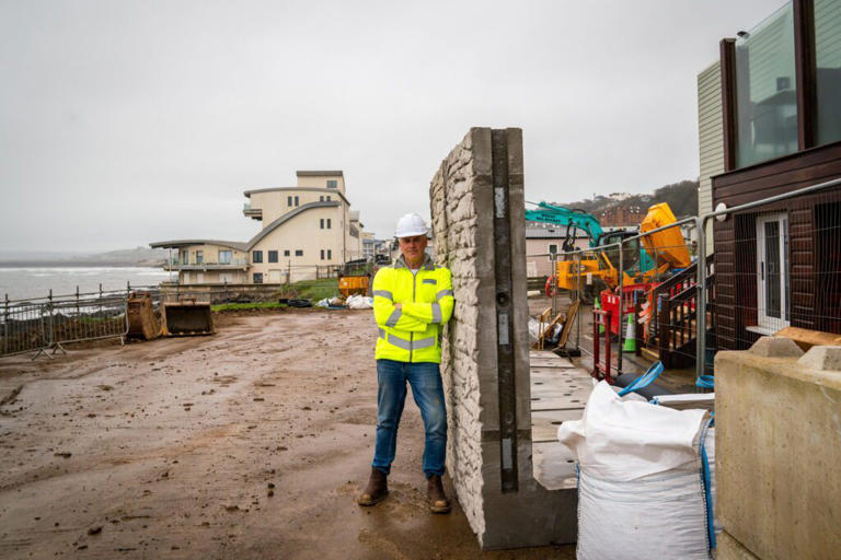 Businessman spends £300K on private sea wall to protect restaurant