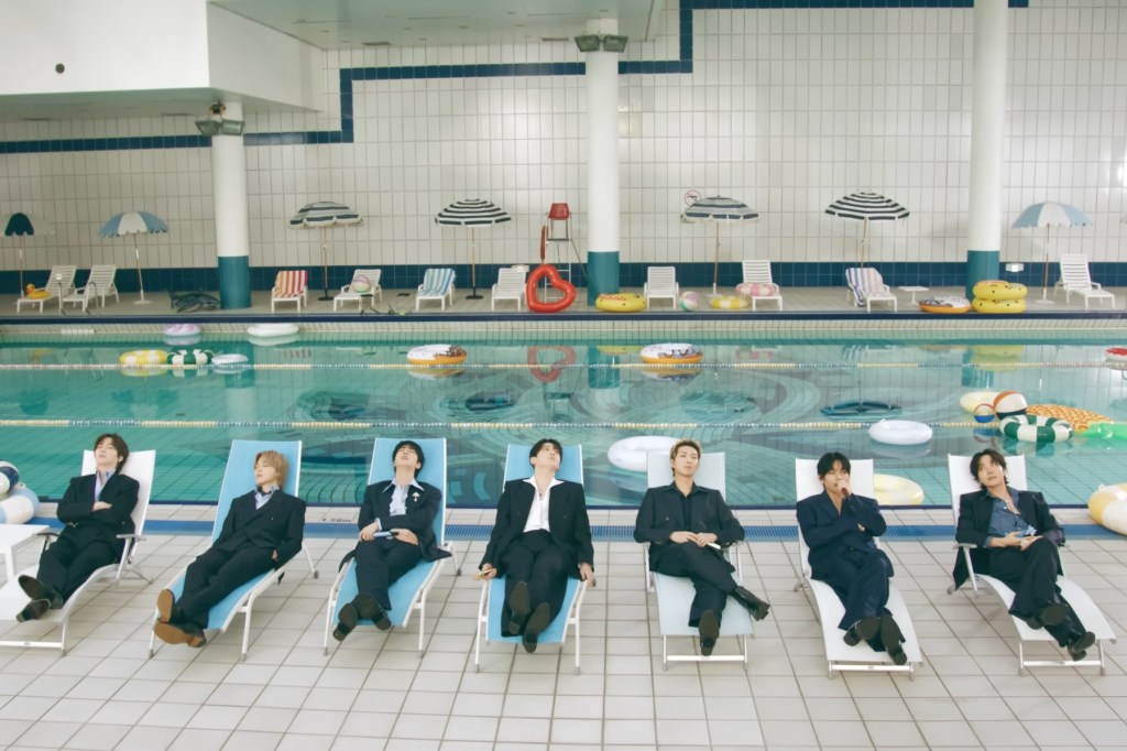 BTS shares 'Swim' 'Live Clip II' performance video from indoor pool