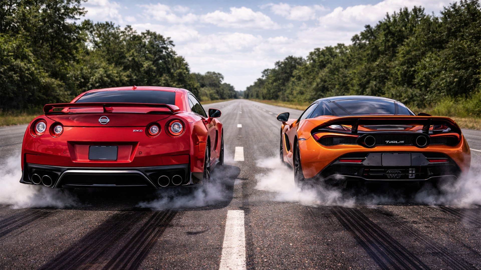 McLaren 720S vs 720 HP Nissan GT-R drag race