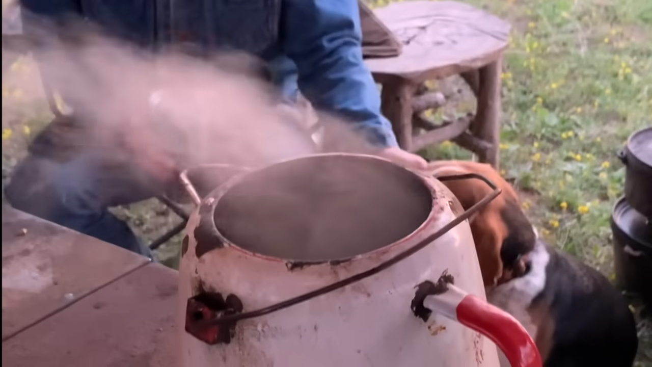 This is how cowboy coffee is supposed to be made