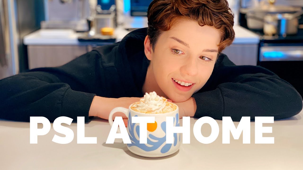 Making a pumpkin spice latte at home