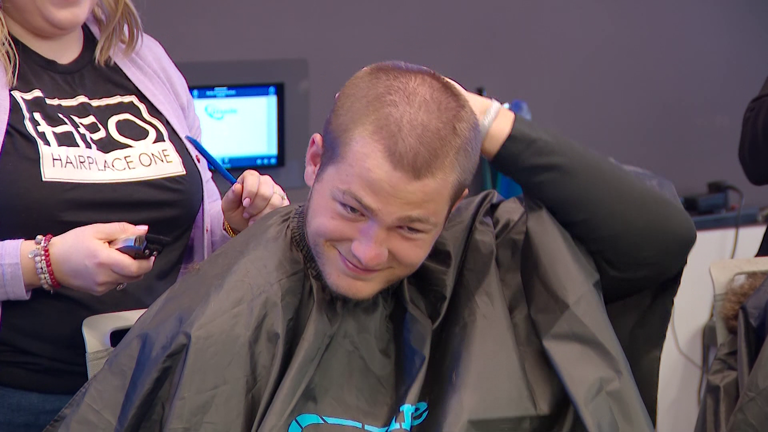 Drake Maye shaves head to raise money for Boston Children's Hospital