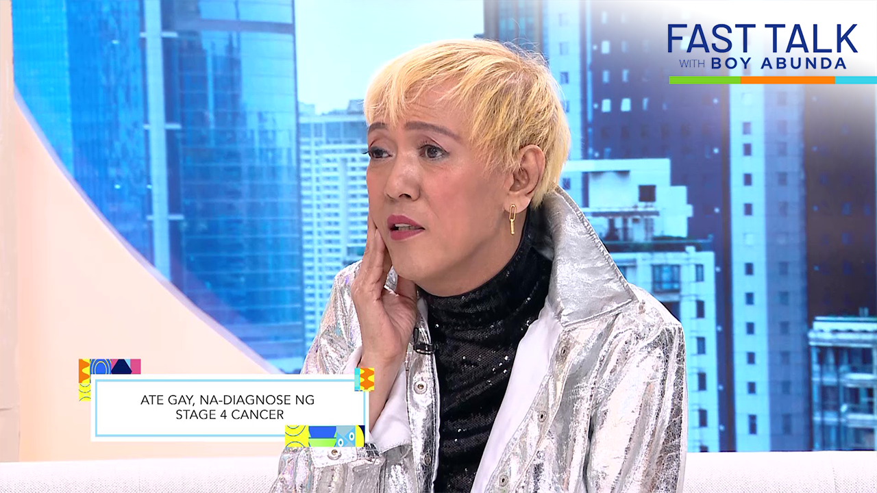 Fast talk with Boy Abunda: Ate Gay, na-diagnose ng stage 4 cancer ...