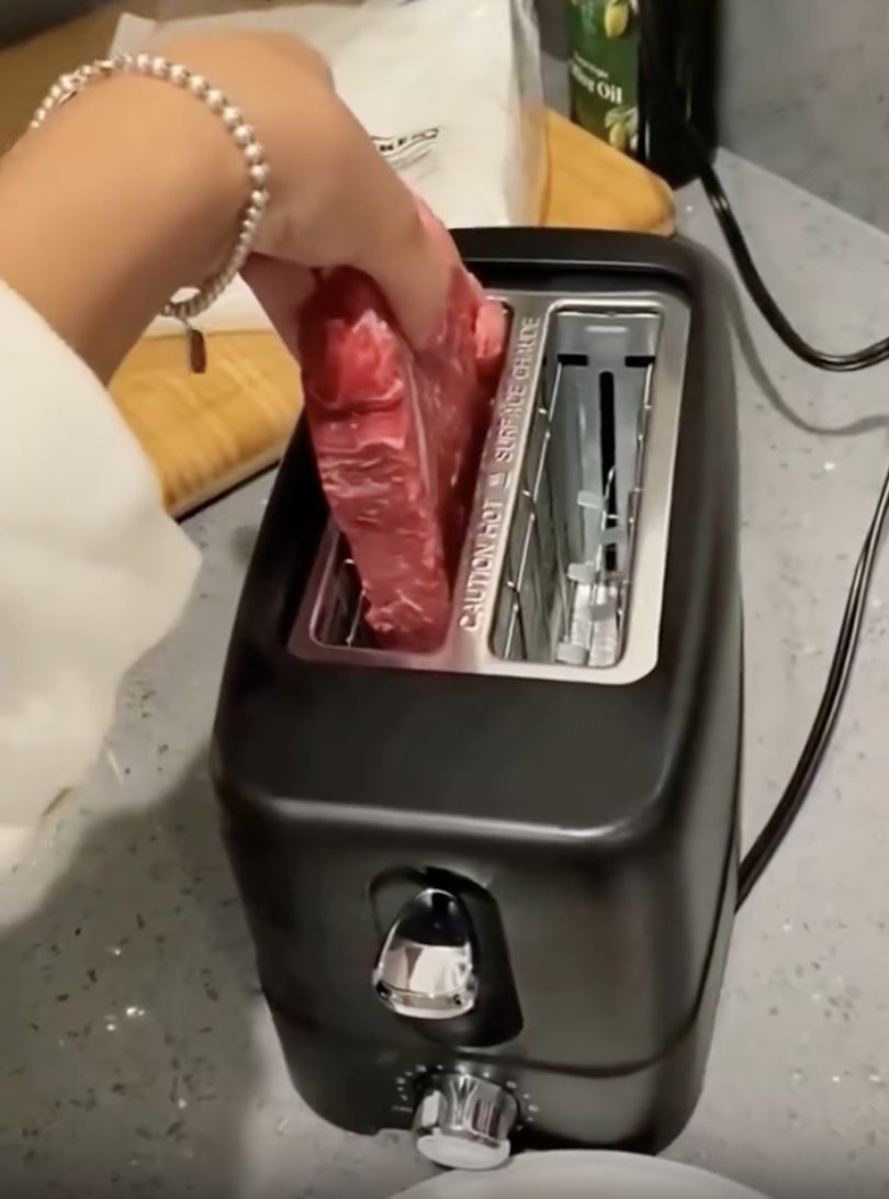 Can you cook a steak in a toaster?