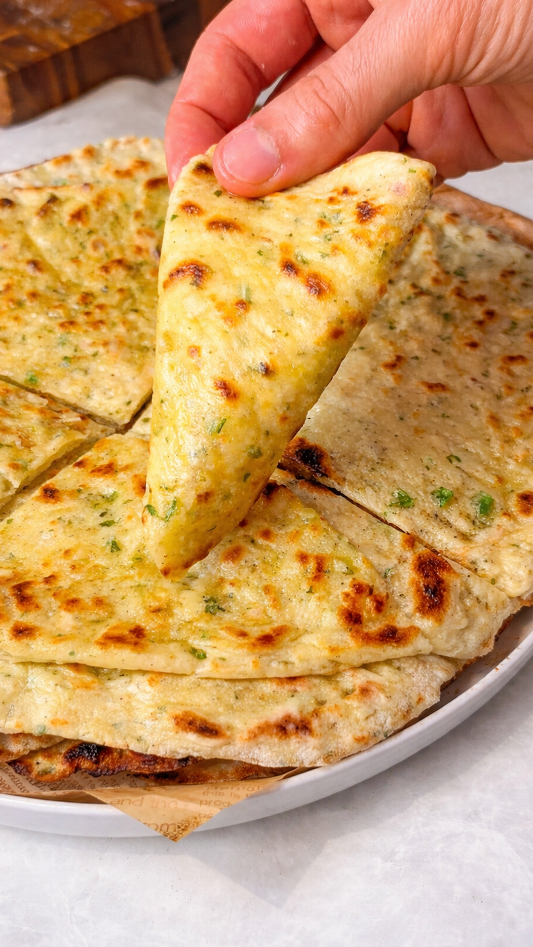 Easy two ingredient potato flatbread recipe