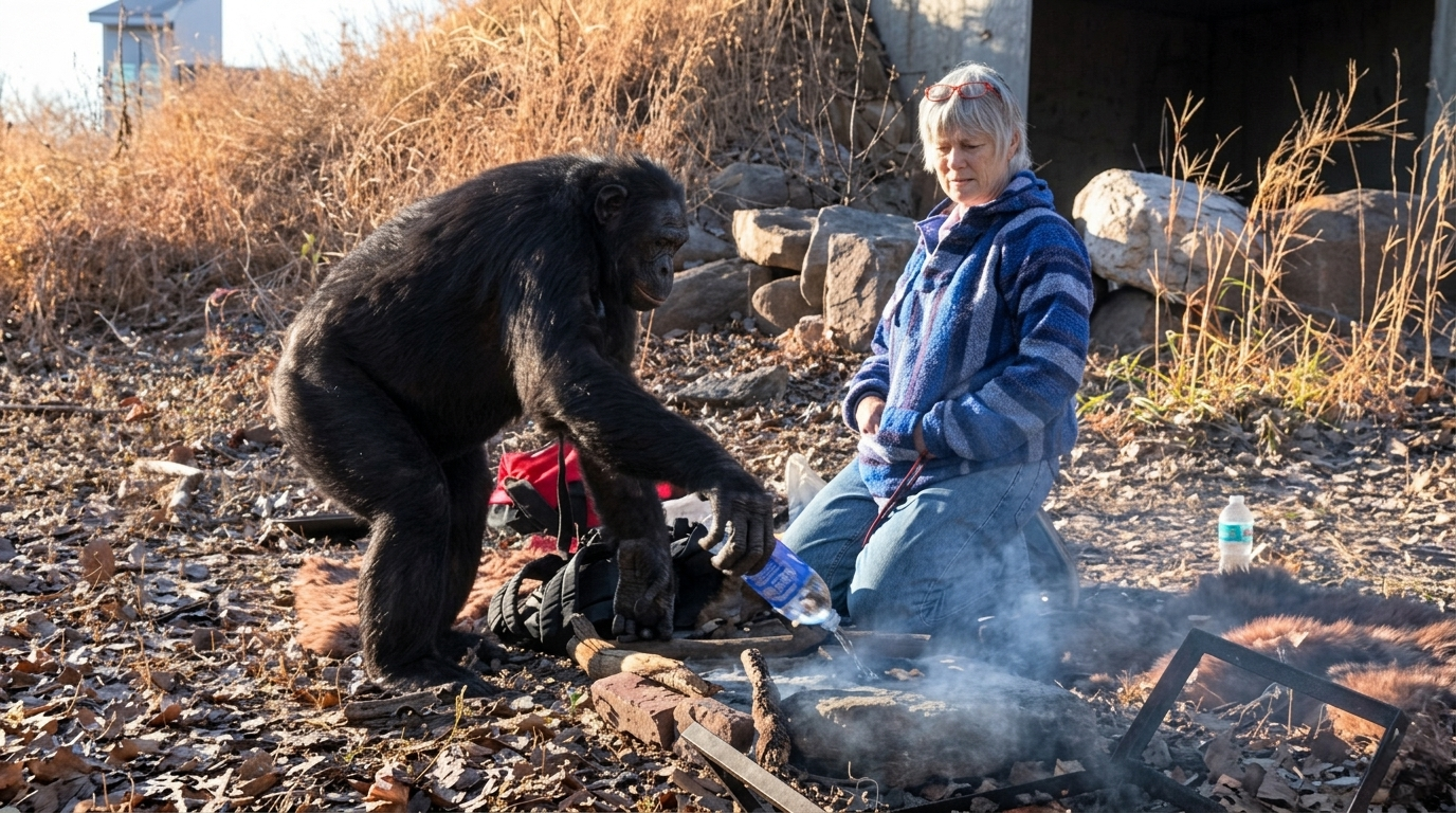 Watch what happens when a bonobo outplays humans with pure intelligence