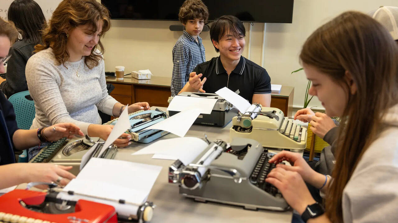 Cornell University instructor uses typewriters to combat AI dependency ...
